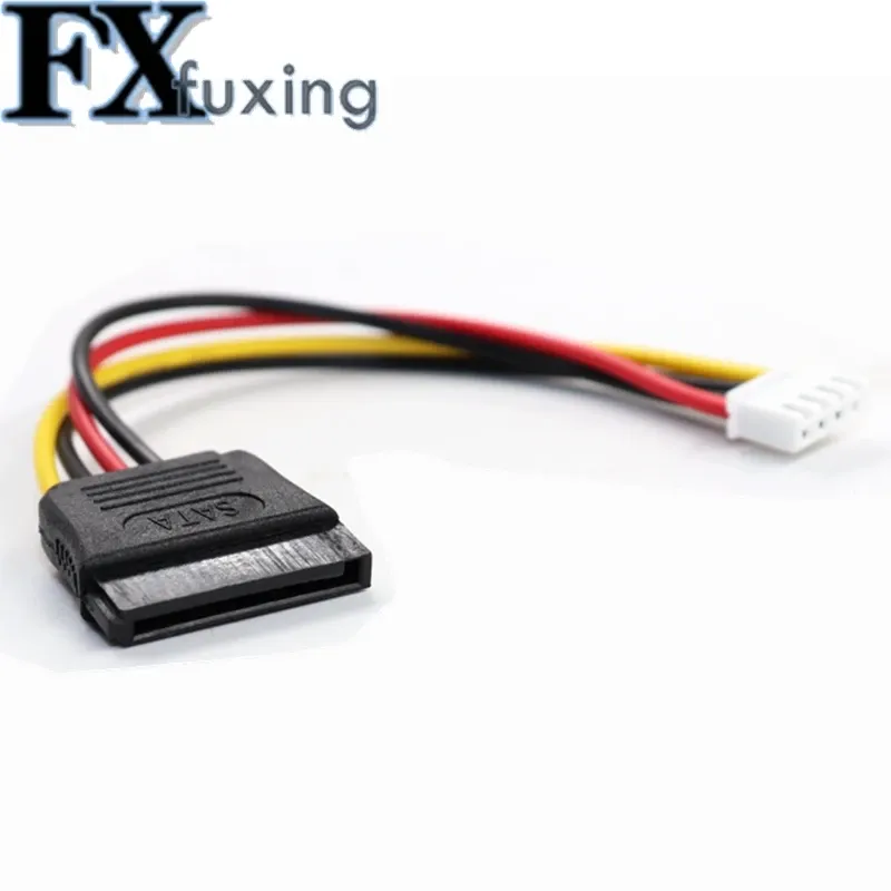 SATA Power Supply Adapter 4-Pin Floppy to 15-Pin SATA Female Cable ...