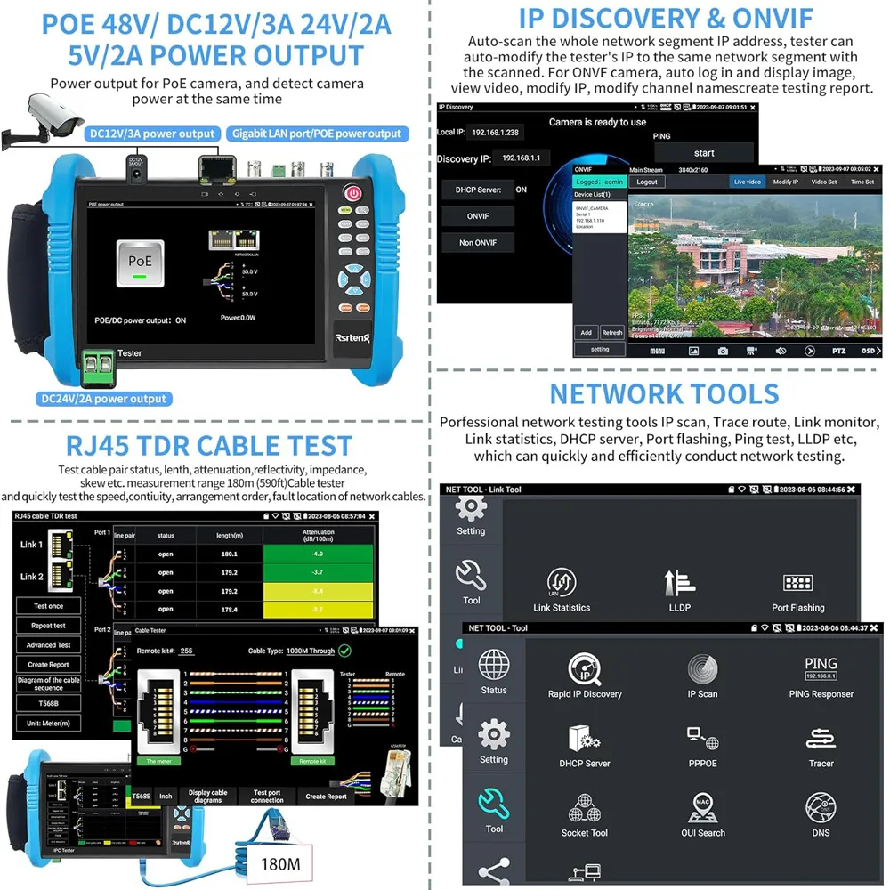 DHgate.com:NOYAFA IPC Tester 7 Inch 8MP CVI TVI AHD CCTV Monitor Tester ...