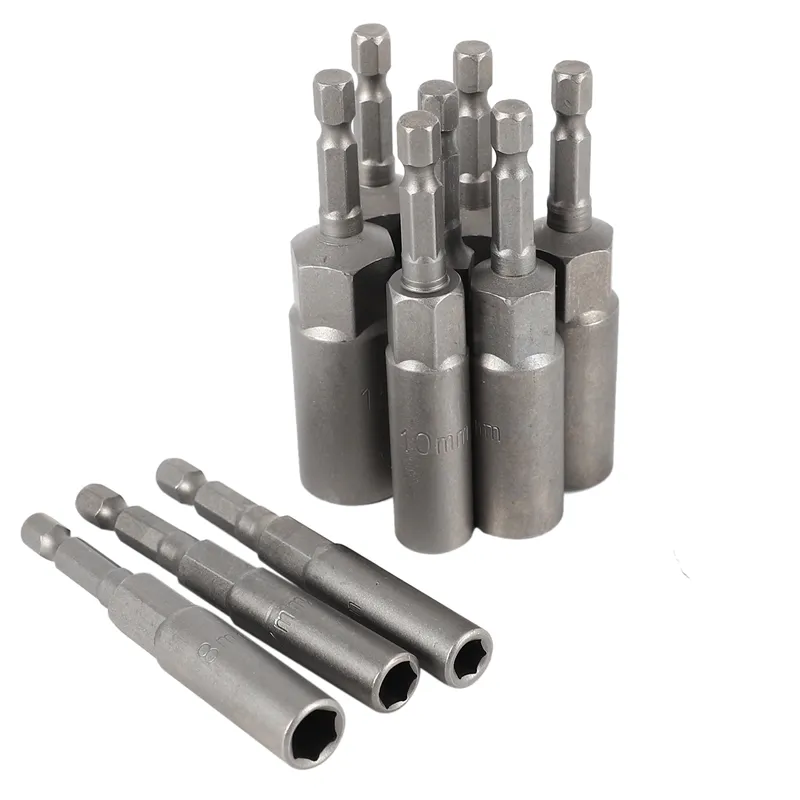 Hex Bit Socket Set 1/4 Inch Deep Long Wrenches With 1/2 Inch Impact ...