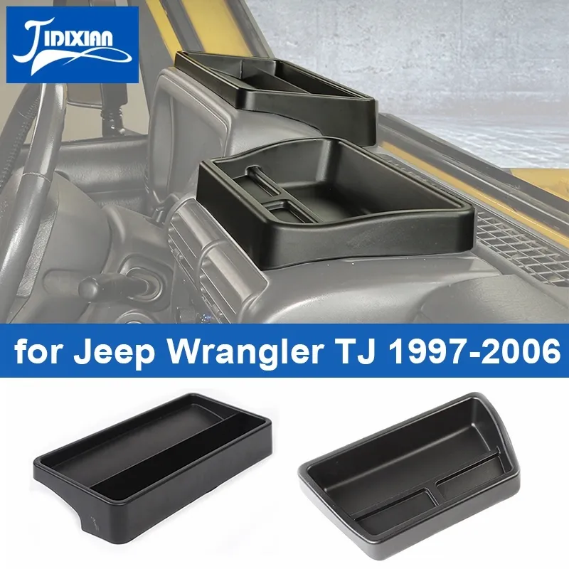 JIDIXIAN Car Central Console Dashboard Storage Box For Jeep Wrangler TJ ...