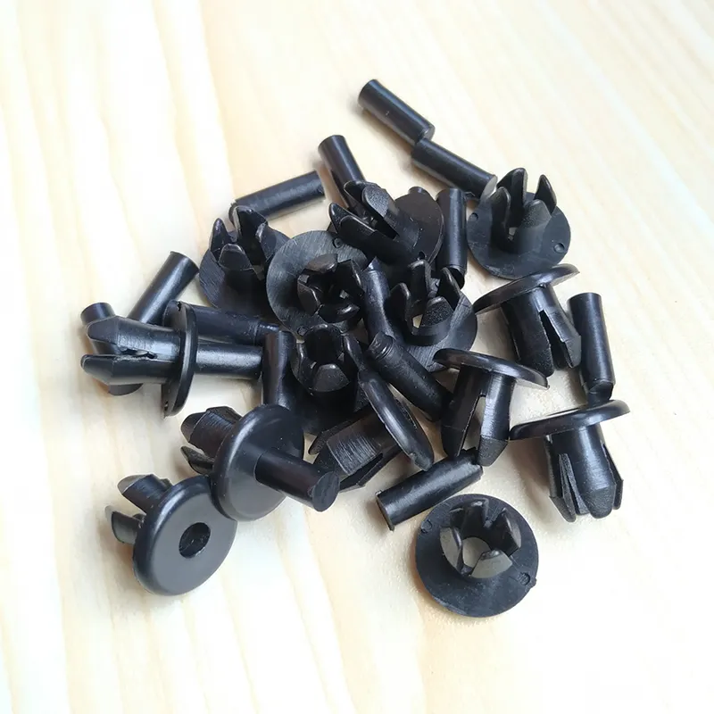 50-Pack Black Plastic Rivet Trim Clips for VW, Skoda, Audi A3 A4 A6 ...