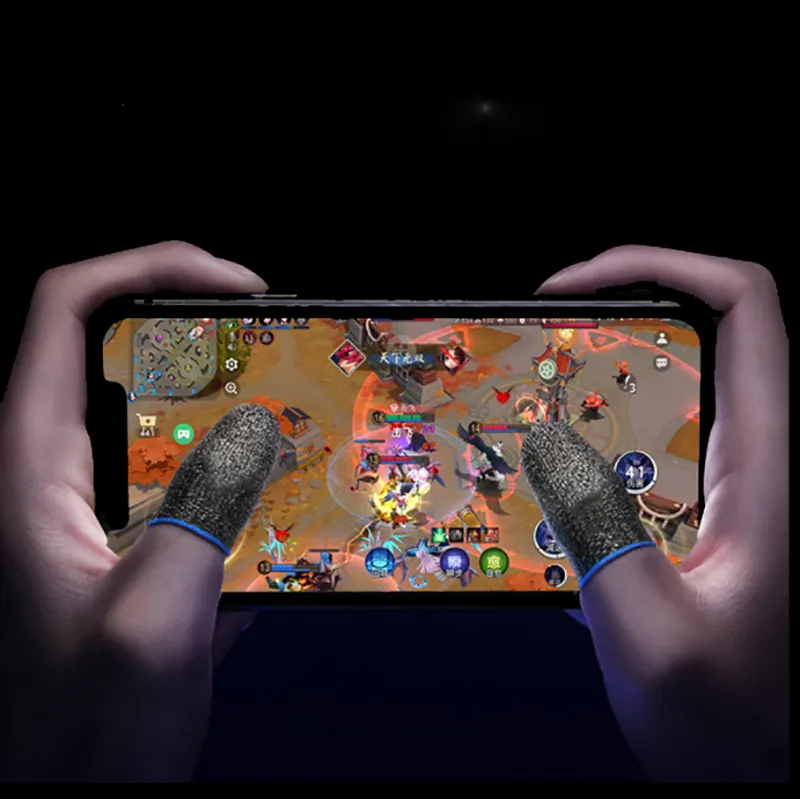 JCD Ultra-Thin Breathable Latex Finger Cots for Mobile Game Touch ...