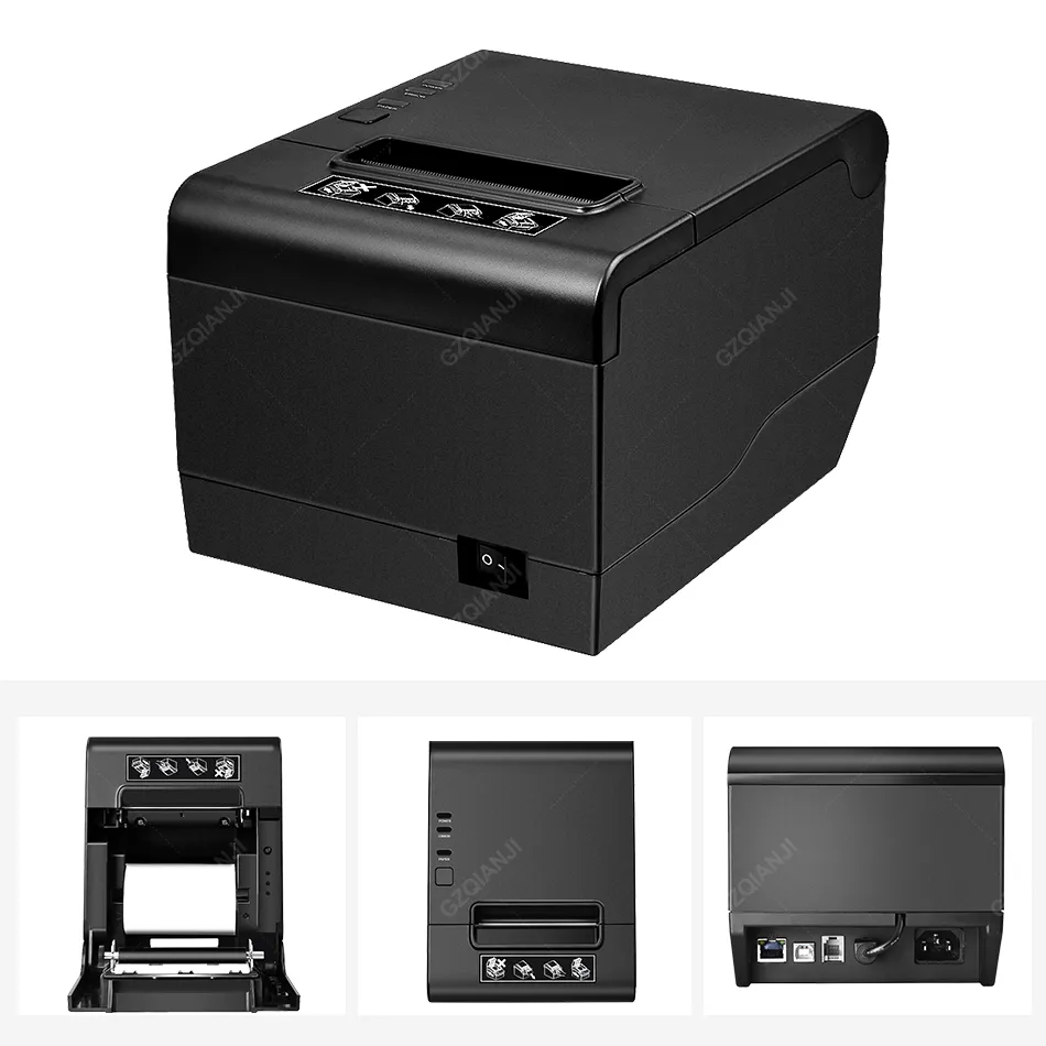 80mm WiFi Bluetooth Thermal Receipt Printers Auto Cutter, USB ...