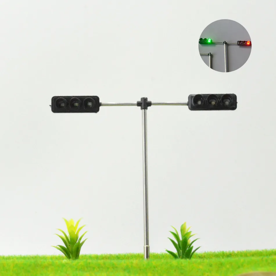 Miniature Traffic Signal Light HO Scale 1:87 Model, 3V LED Lamp for DIY ...