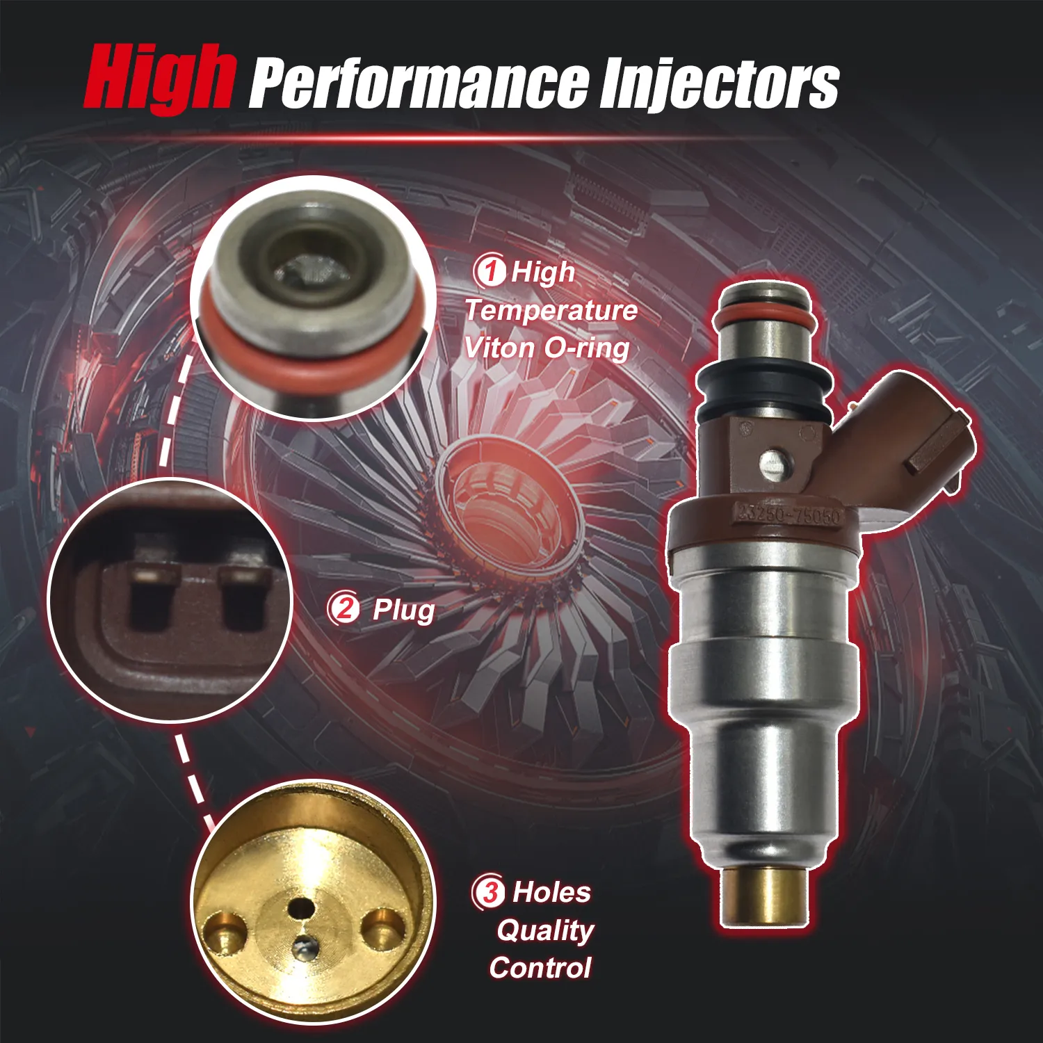 Fuel Injectors 23250-75050 23209-79095 for Toyota Tacoma T100 4Runner 2 ...