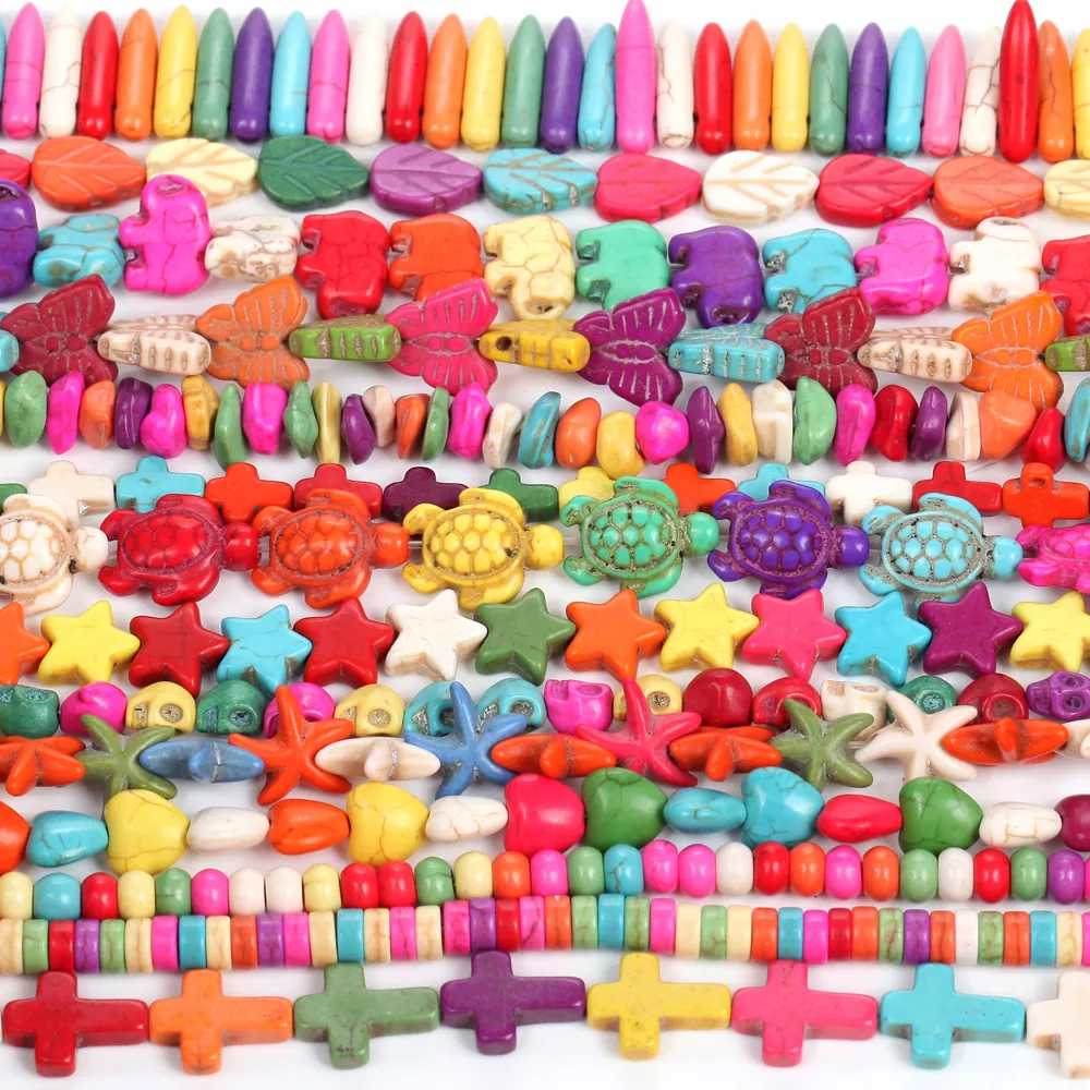 Genuine Turquoise Sea Turtle Beads: Irregular Round Loose Spacers for ...