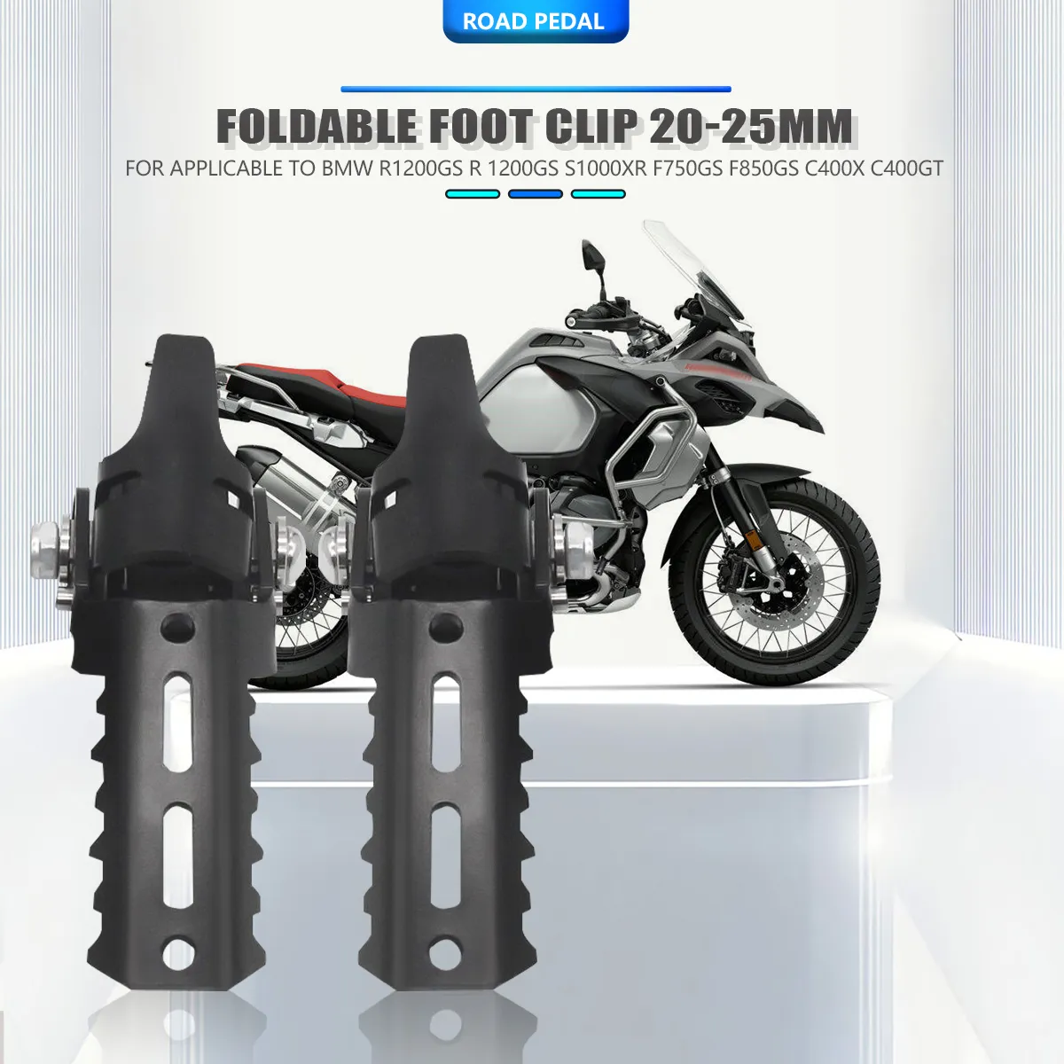 DHgate.com:2 Pack Motorcycle Front Foot Pegs, CNC Aluminum Folding ...