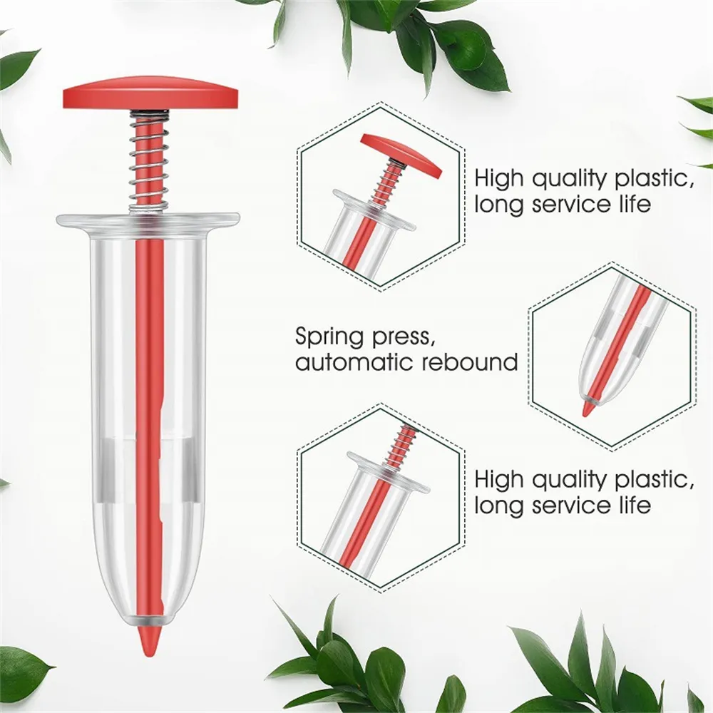 Syringe Seeder Mini Sowing Seed Dispenser Garden Seed Sower Planter ...