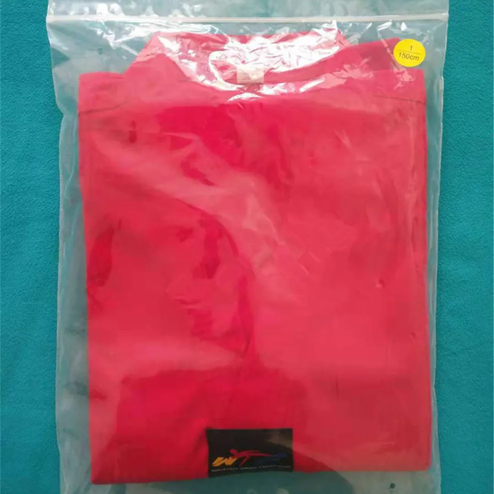 Red Taekwondo Uniform WTF Karate Judo Dobok For Kids & Adults Long ...