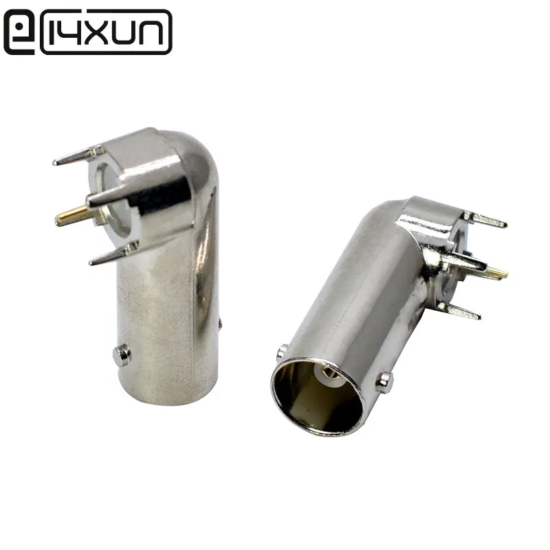 5-Pack BNC Female to PCB Mount Right-Angle BNC Connector for CCTV AHD ...