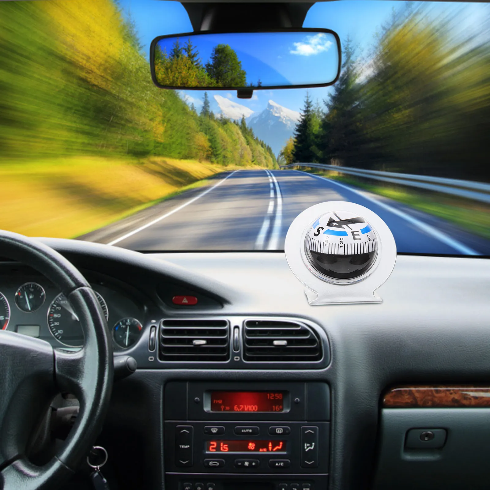 Car Compass Navigation Ball for Boat, Marine, Auto, and Boats - Dash ...
