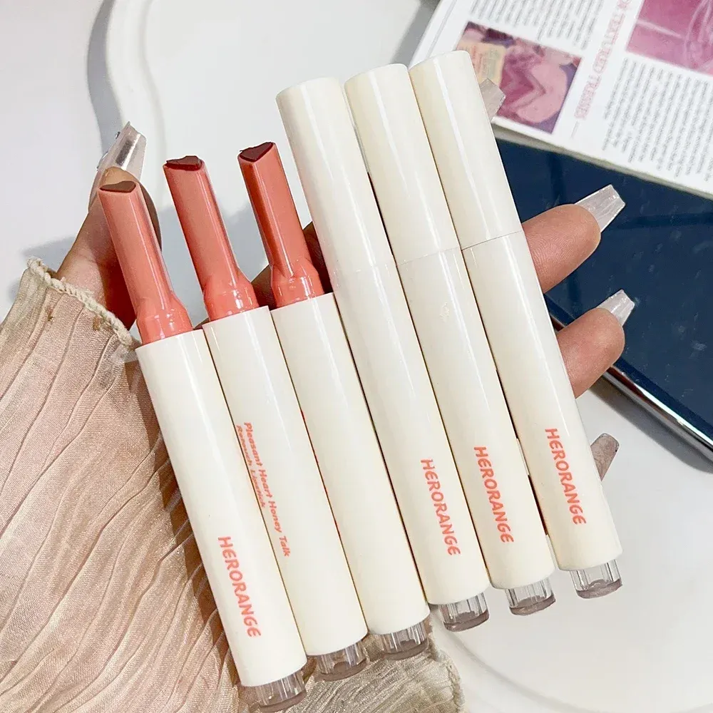 Love Shape Jelly Lipstick Waterproof Solid Lip Gloss Clear Lasting ...