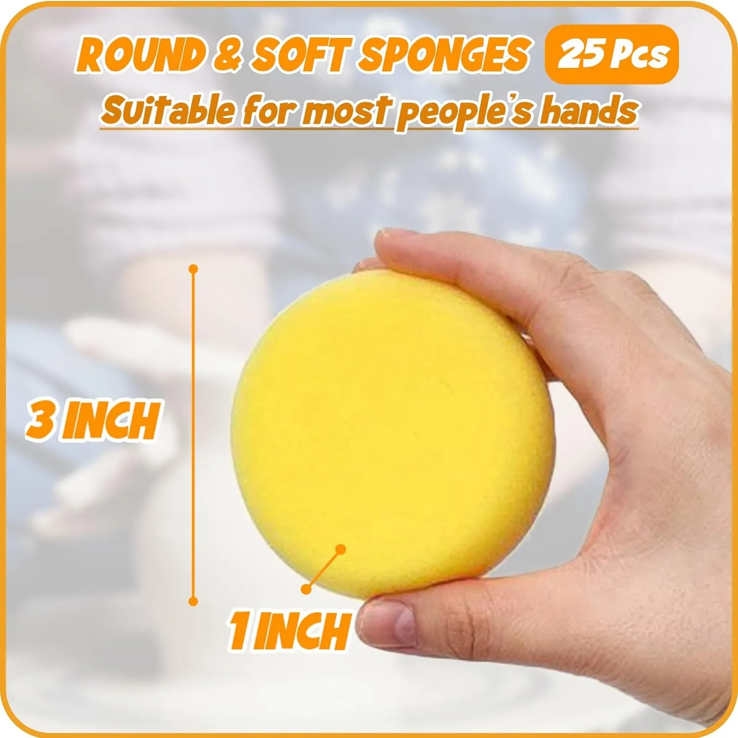 Clay Sponge Painting Sponges Round Pottery Sponges for Acrylic Painting ...