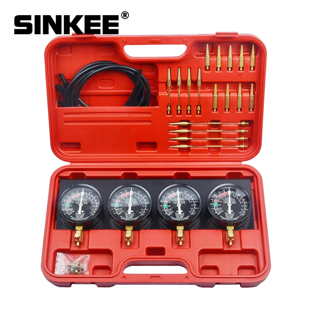 2024 4-Gauge Carb Tools Sync Set with Rubber Hose, Vacuum Balancer ...