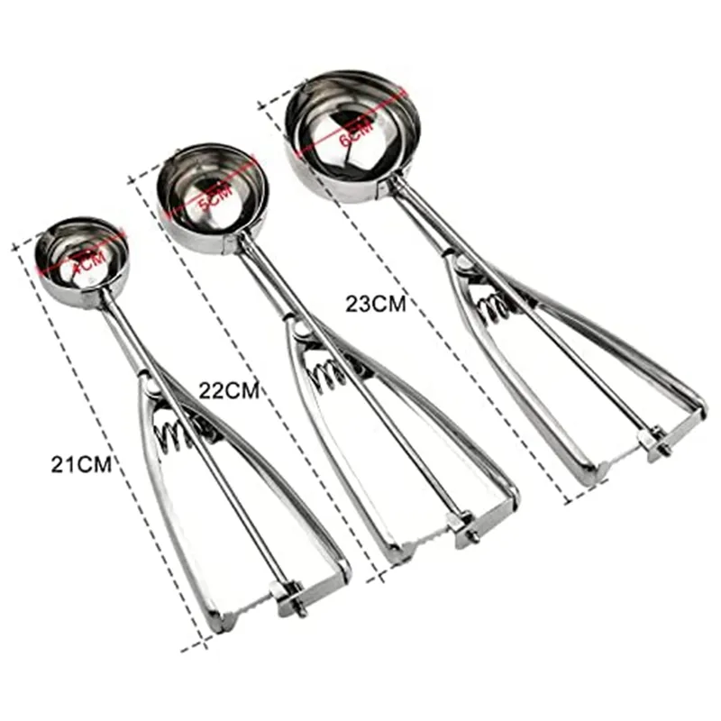 DHgate.com:Premium Stainless Steel Ice Cream Scoop Kitchen Gadget for ...