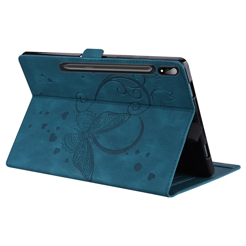 Samsung Galaxy Tab Case TPU Butterfly Embossed Book Cover for Galaxy ...