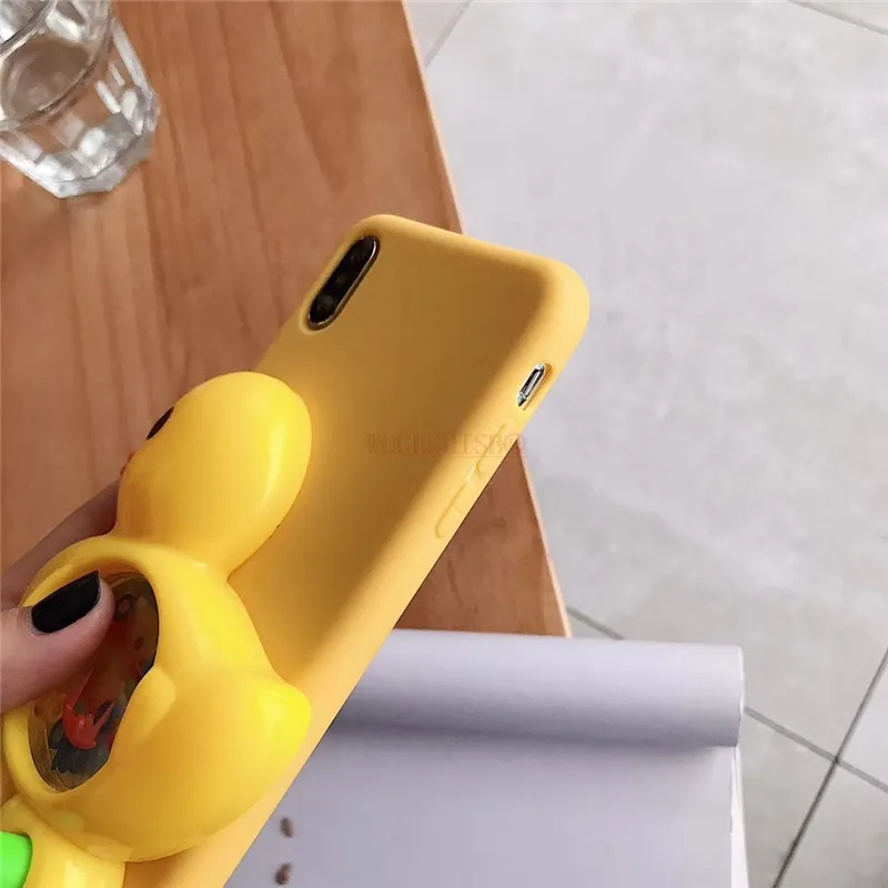 3D Game Duck Liquid Phone Case for Xiaomi Redmi Note 4 4X 5 5A 6 7 8 8T ...