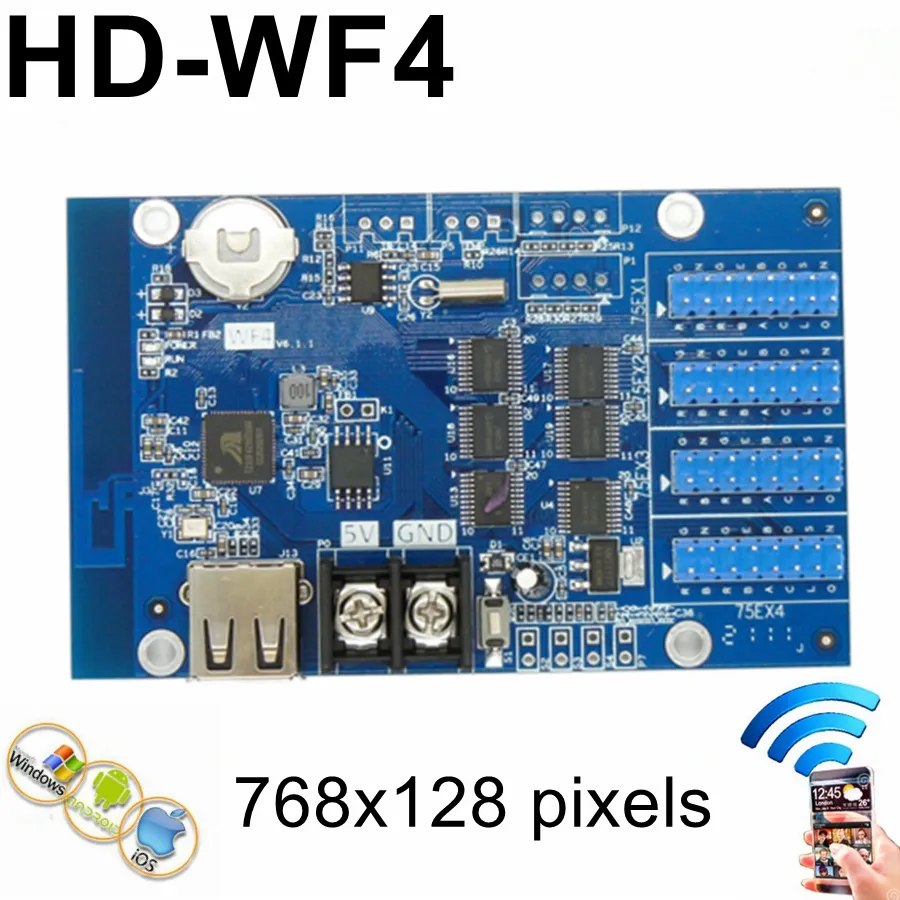 HD-WF1/2/4 Asynchronous USB + WiFi Full-Color LED Control Card with ...