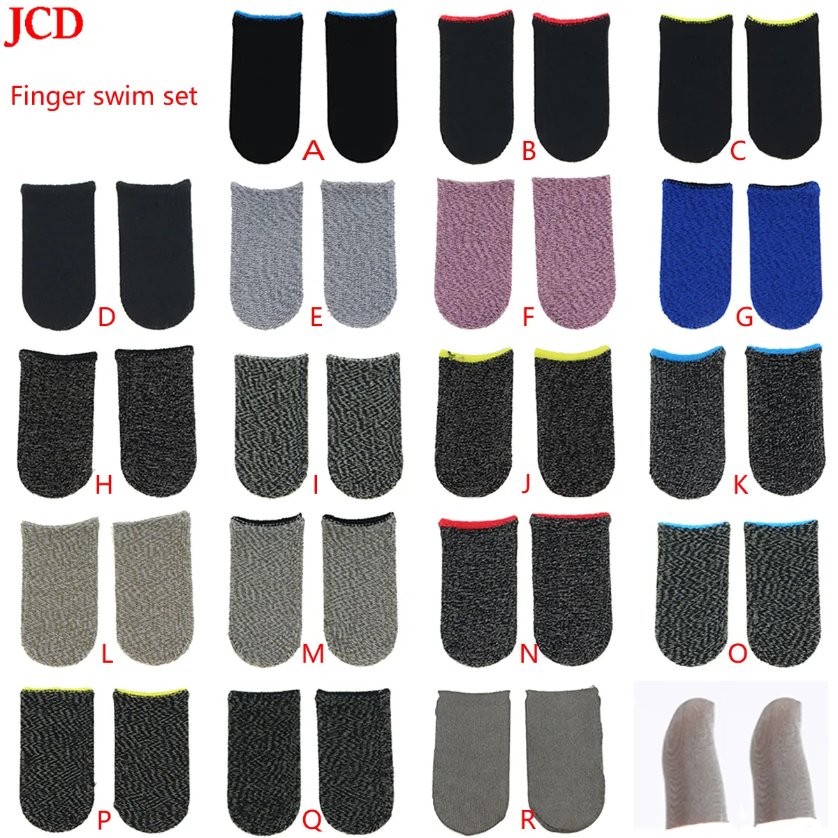 JCD Ultra-Thin Breathable Latex Finger Cots for Mobile Game Touch ...