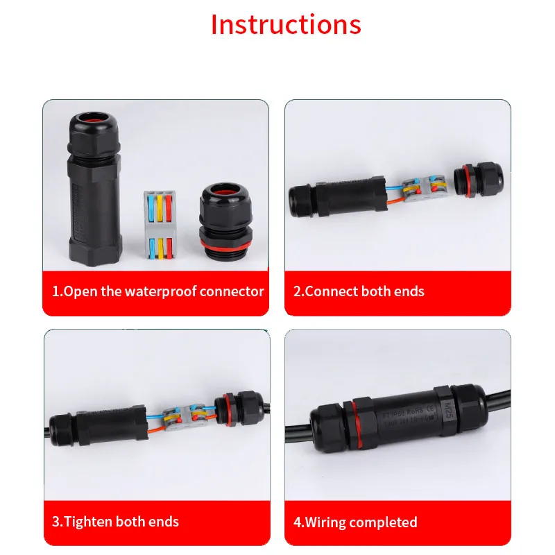 DHgate.com:IP68 Waterproof LED Connector: 2/3/4/5 Pin Electrical Screw ...