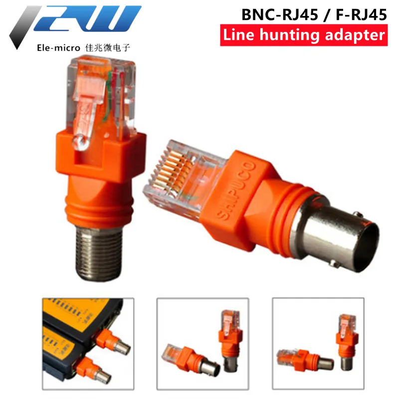 Wholesale 1/F Type Connectors RF Female To RJ45 Male Coaxial Barrel ...