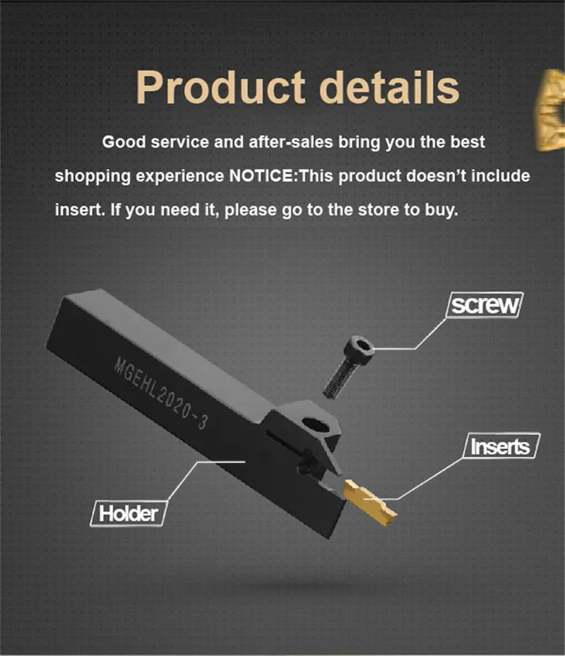 DHgate.com:OYYU 25mm External Turning Tool Holder Lathe MGEHR2525-3 ...