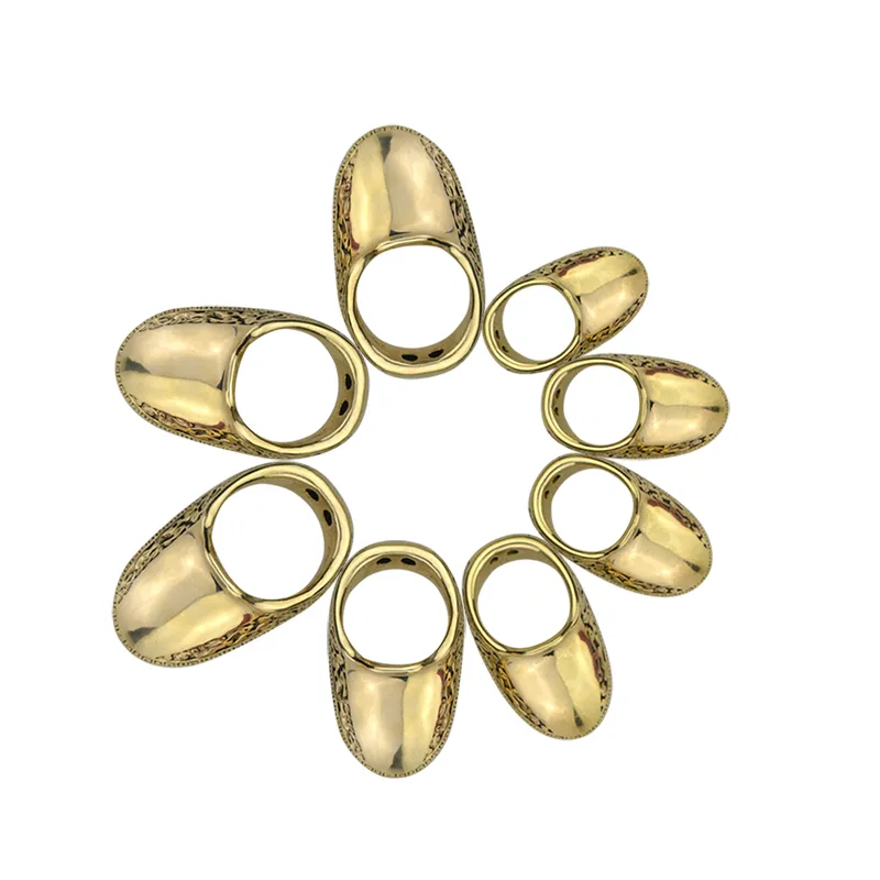 Brass Archery Finger Guard with Protective Ring for Outdoor Shooting ...