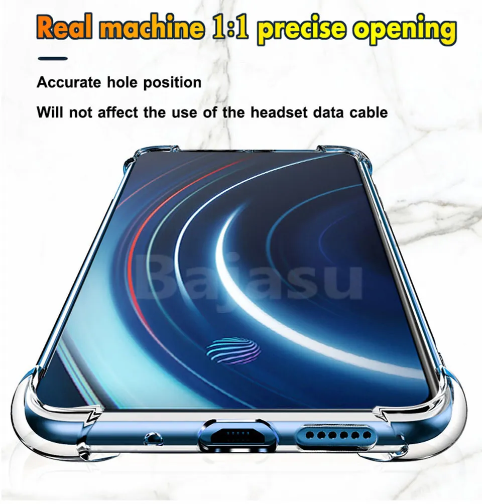 Shockproof Transparent Silicone Phone Case for Xiaomi Poco X3 Pro F2 F3 ...