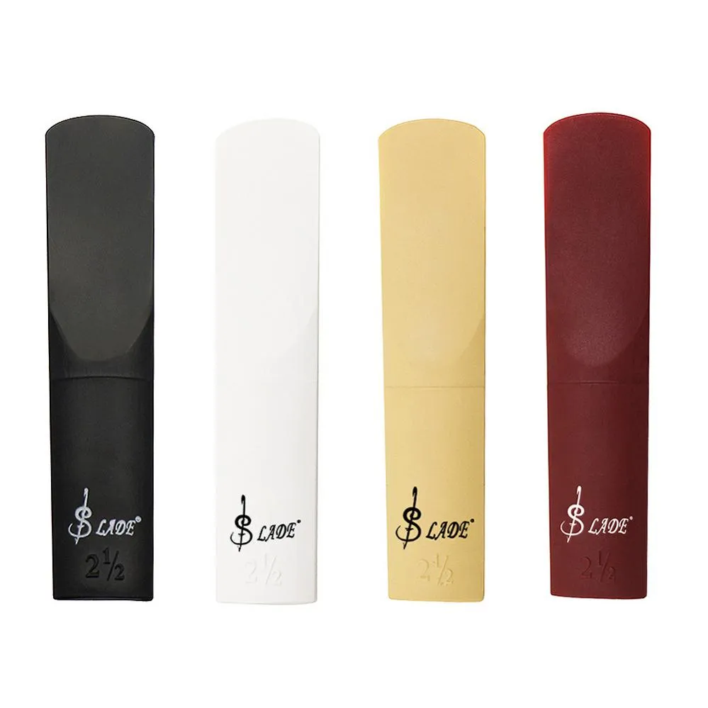 4 Pack Professional Saxophone Reeds, Premium Resin Plastic Clarinet ...