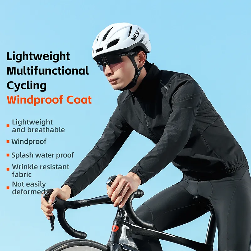 Lightweight Windproof Reflective Running Cycling Jersey for Men from ...