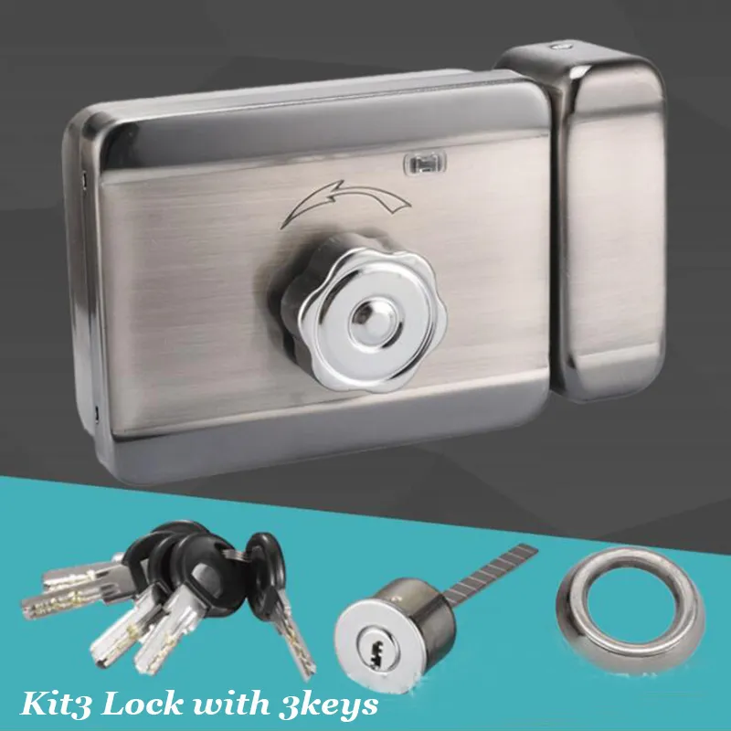 12V Electric Lock Motorized Door Lock Compatible With Intercom Alarm ...
