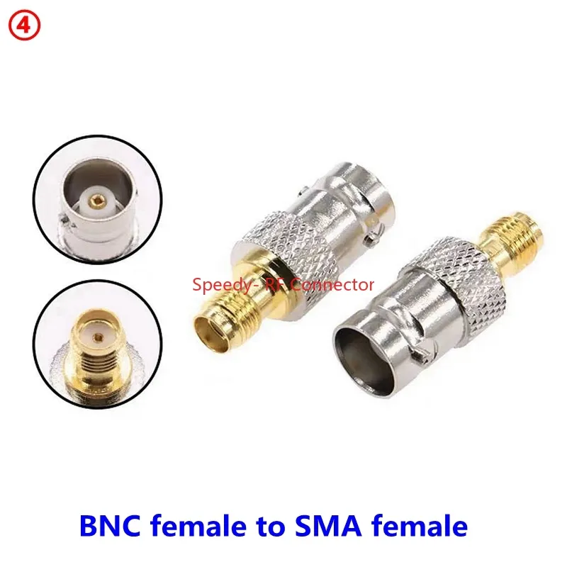 DHgate.com:BNC to SMA Adapter - Male to Female RF Coax Brass Connector Disc for Motorola Walkie ...