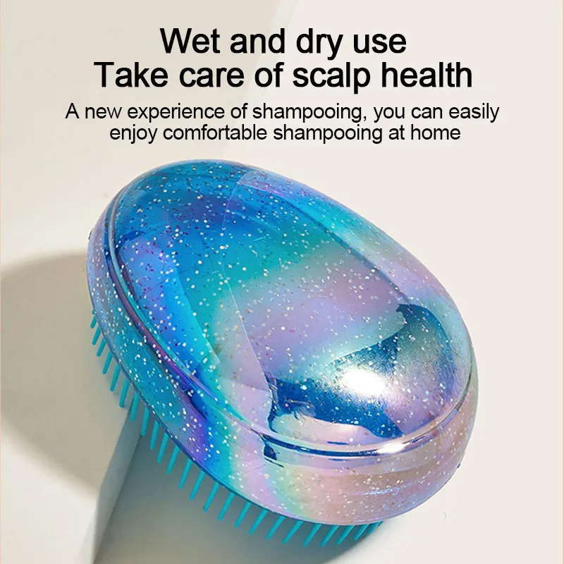 DHgate.com:1PC Glitter Anti-Static Massage Hair Brush for Smooth ...