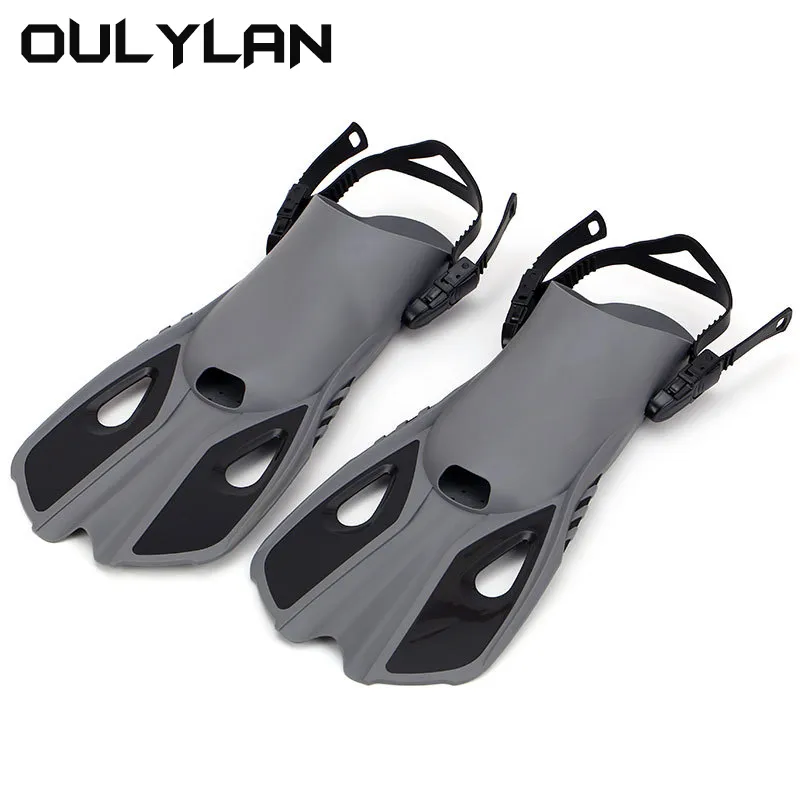 Oulylan Adjustable Diving Swimming Flippers Snorkel Foot Dive Fins for ...