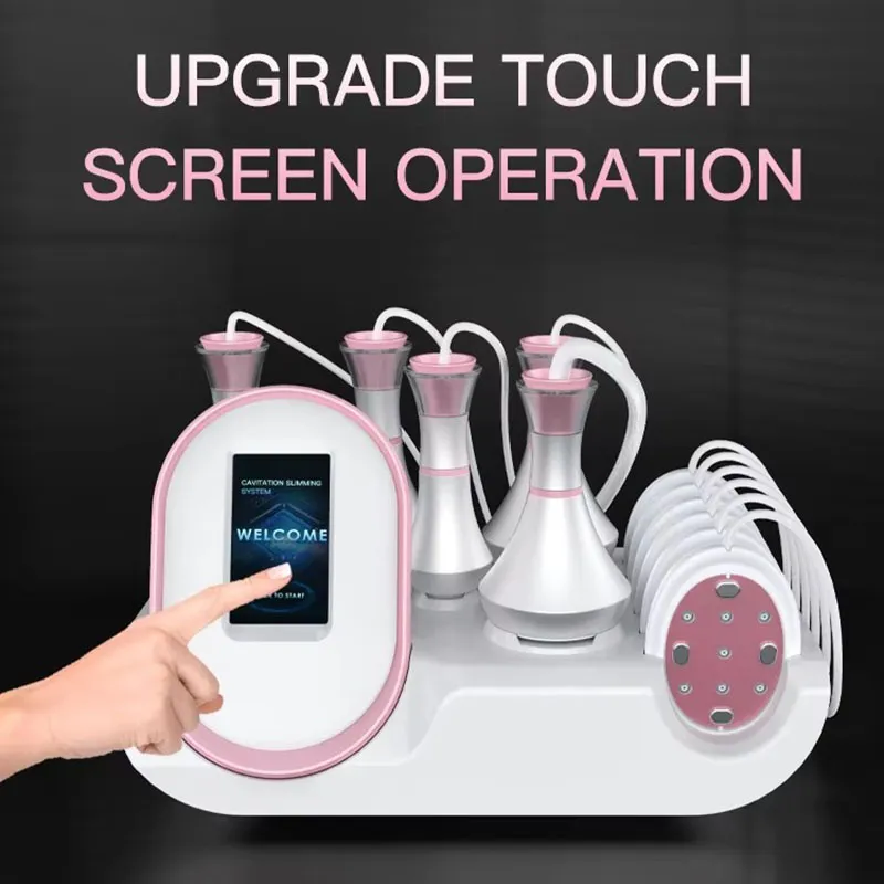 6-in-1 Radio Frequency Beauty Machine with Vacuum Cavitation Laser RF ...