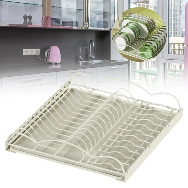 Restaurant Grade Kitchen Organiser Tray Organizer: Pull Out Dish Rack ...