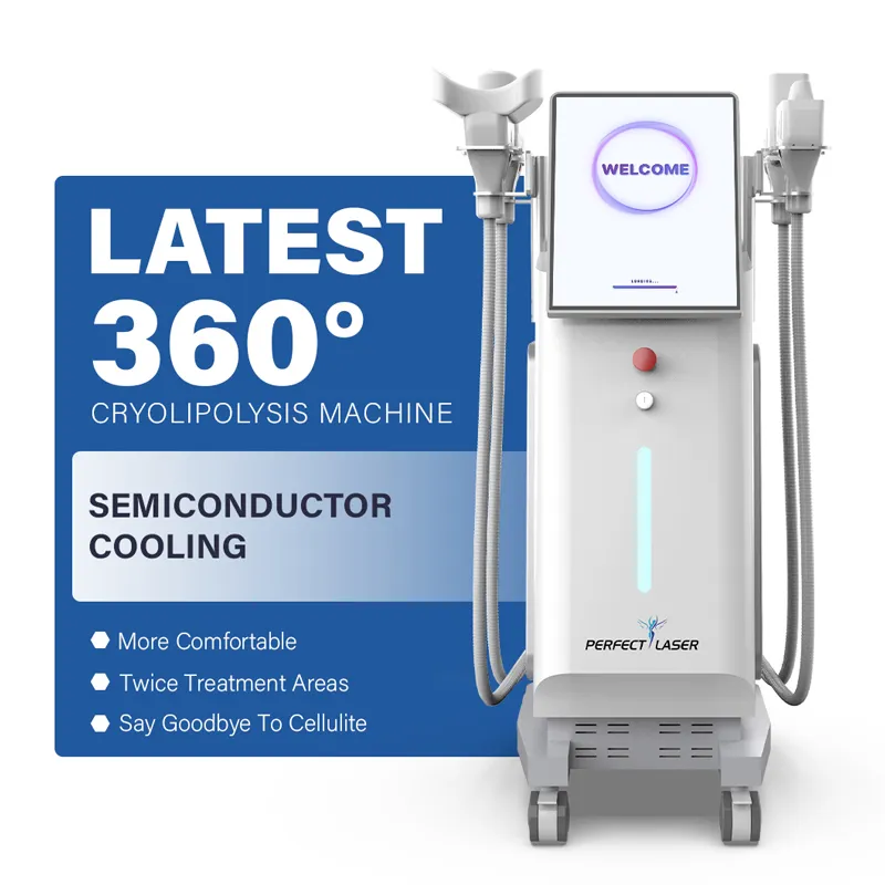 Cryolipolysis System 360 Cryo Fat Freeze Body Slimming Machine with 4 ...