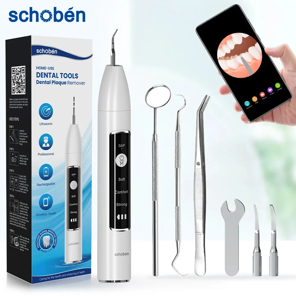Ultrasonic Dental Scaler with Built-in Camera for Visual Teeth Cleaning ...