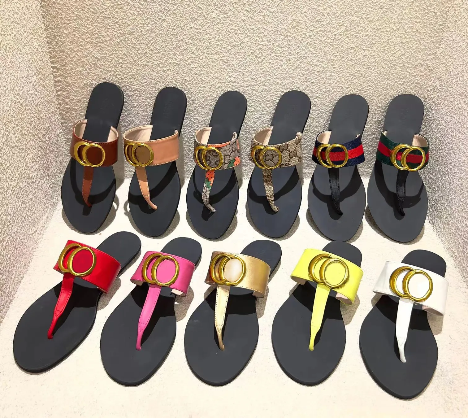 Luxury Women Sandals Classic Flip Flops Sandals... From Fashionshoes345 ...