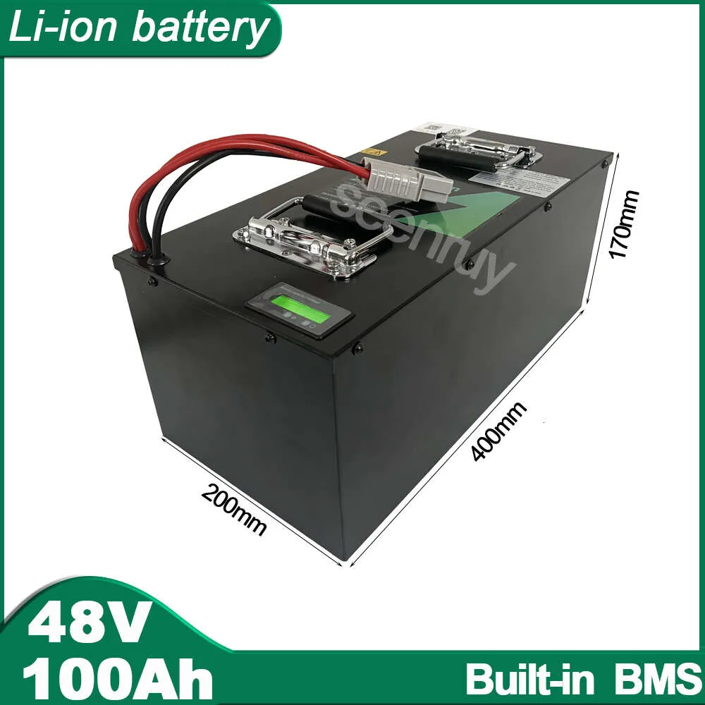 48V 100Ah Lithium Battery Built In 80A/100A/150A BMS For 4000 7000W ...