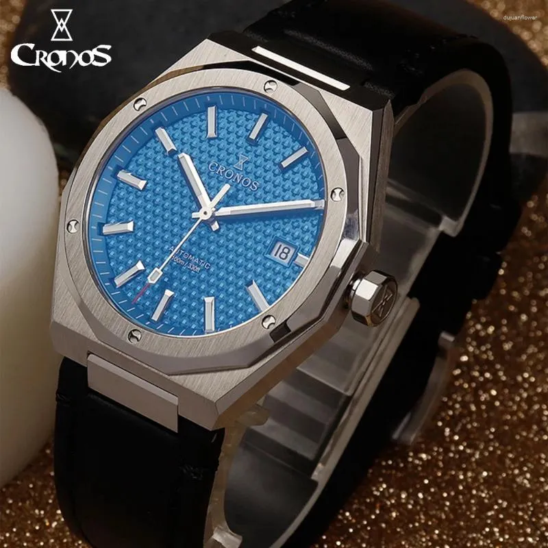 Wristwatches Cronos Luxury Men Watch For 39mm Skyline PT5000 SW200 ...