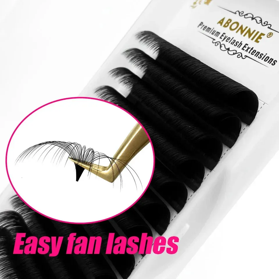Easy Fan Lashes, 0.03-0.10mm Mega Volume Fans, 8-25mm Automatic ...