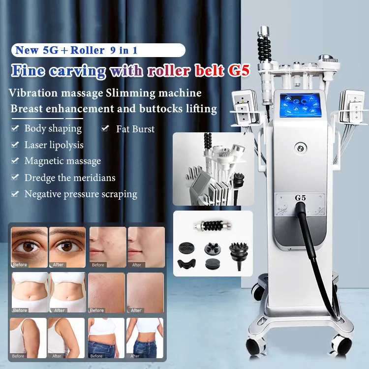 9 In 1 Slimming Radio Frequency Treatment Device With Vacuum Cavitation ...