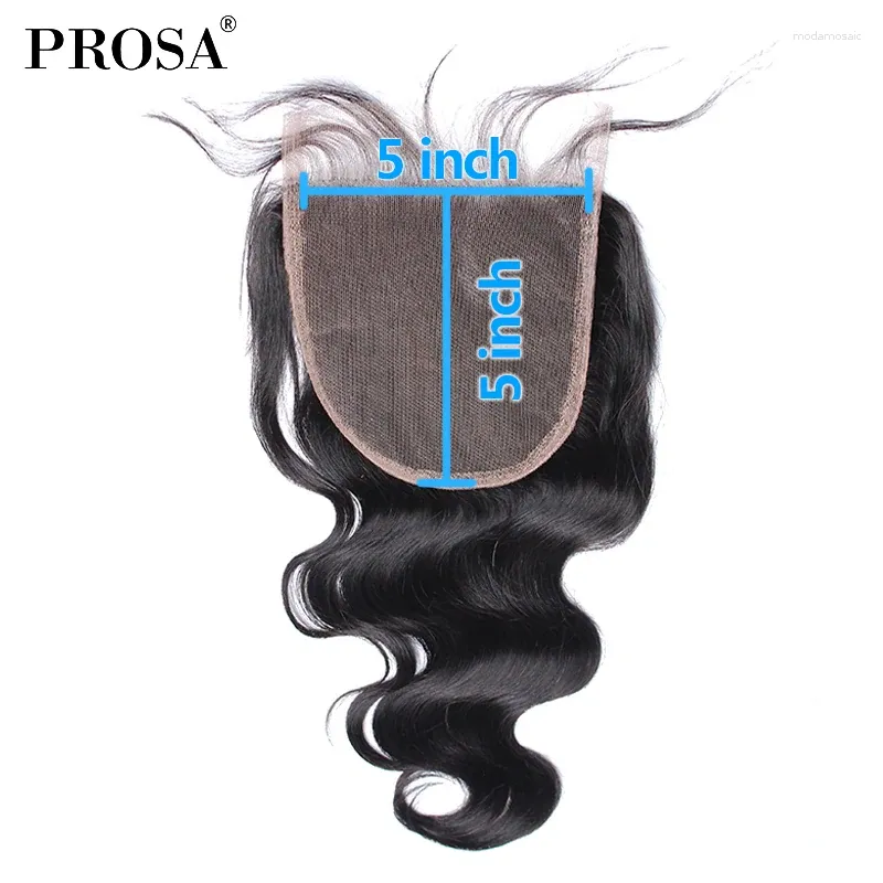 5x5 Body Wave Closure Human Hair - Brazilian Remy Lace Closure Piece ...
