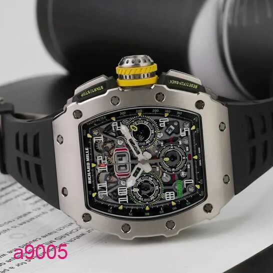 Iconic RM Sports Watch Rm11 03 Machinery 44.5*50mm Rm1103 Ti Titanium ...