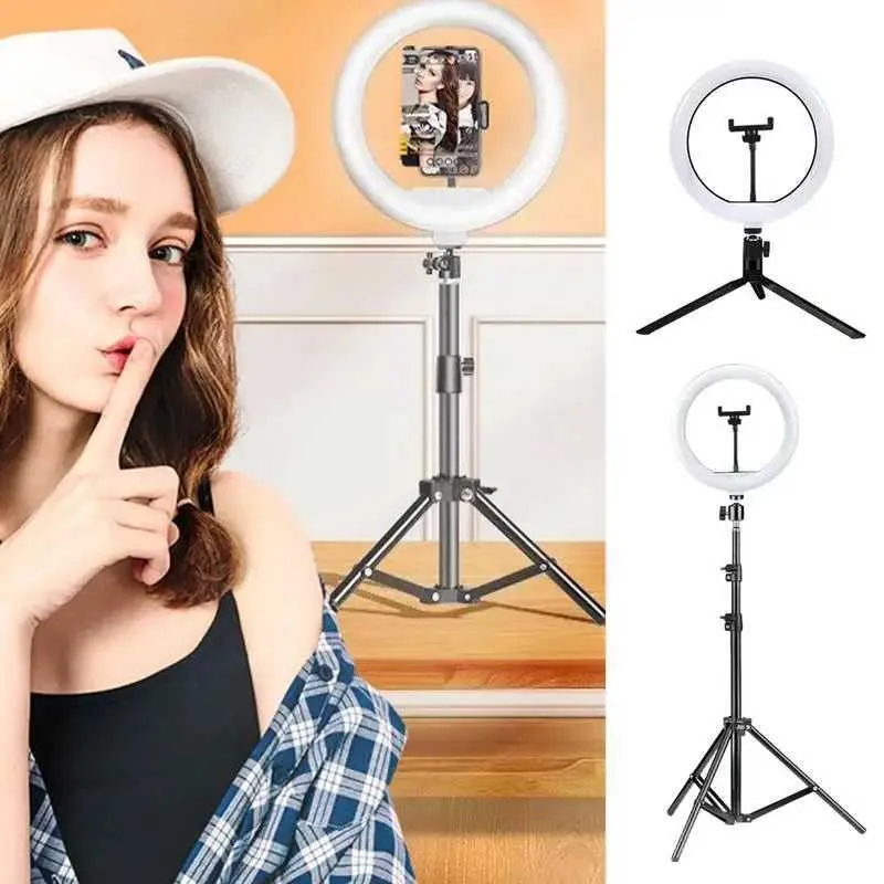 Portable 10 Inch LED Ring Light Tripod Stand Kit With Adjustable ...