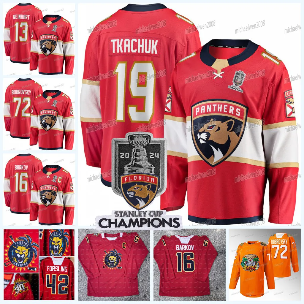 2024 Panthers Vamos Gatos Orange Jersey: Barkov, Ekblad, Tkachuk ...