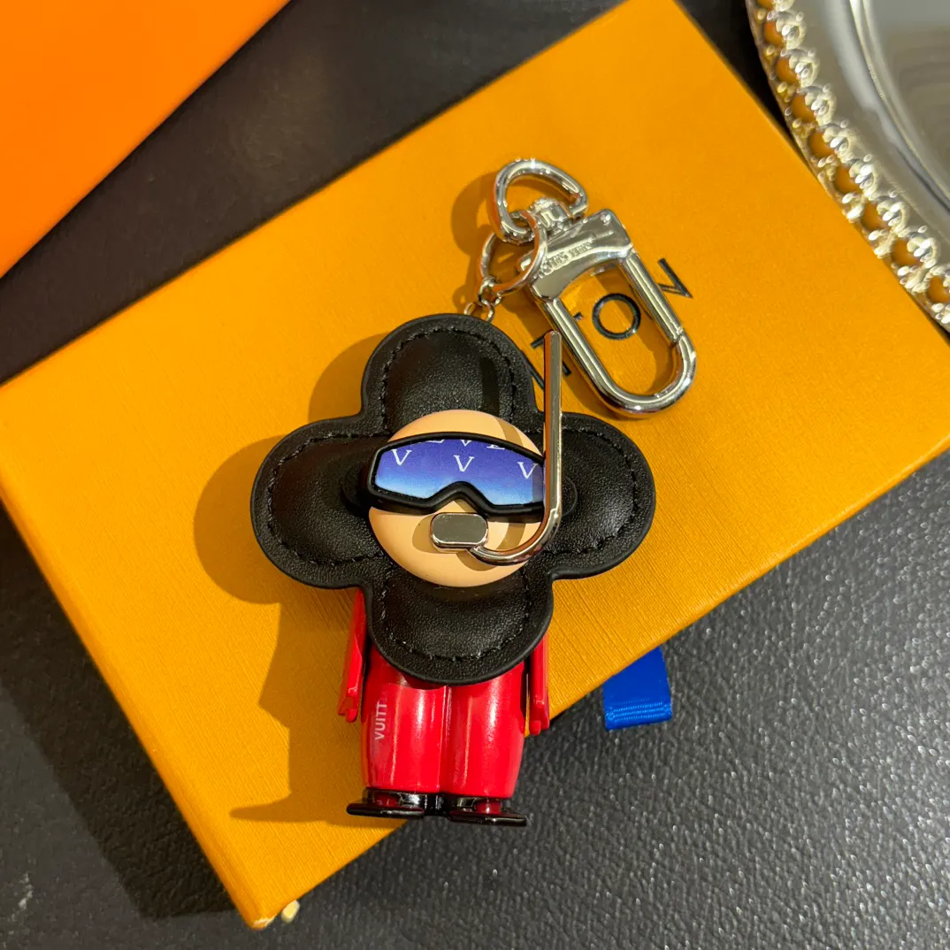 Designer Keychain Couple Keychains Luxury Flower Letter Keyring For ...