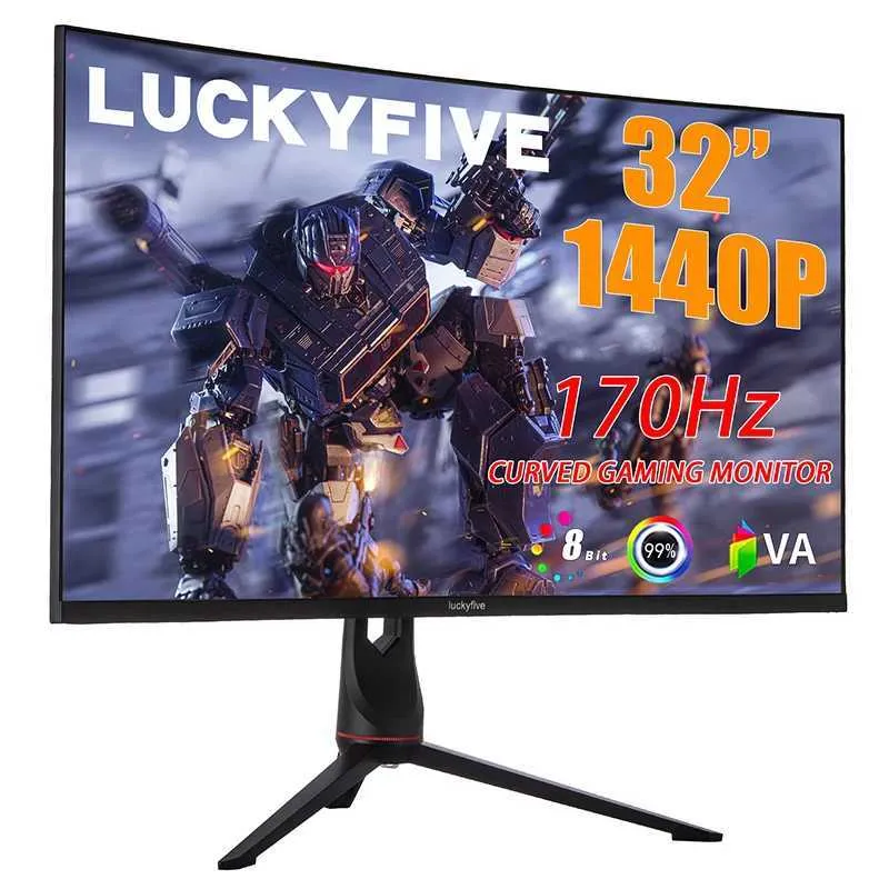 DHgate.com:32 Inch Curved Gaming Monitor - 1440p, 170Hz, 1ms, Eye Care ...