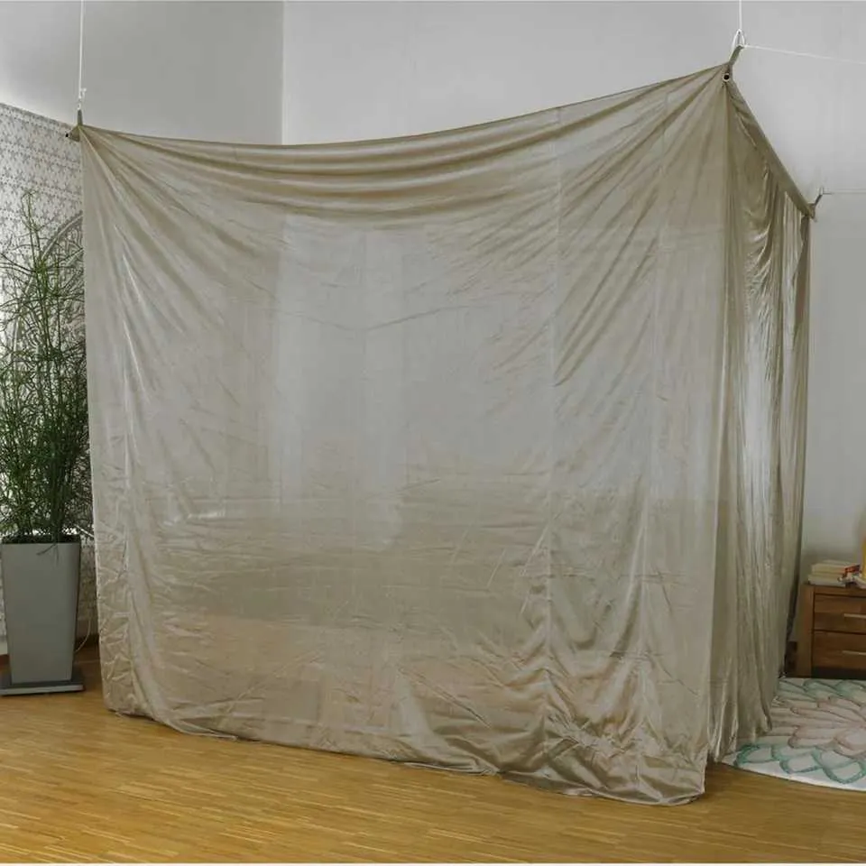 DHgate.com:Silver Anti-Radiation Box-Shaped Ceiling Mosquito Net ...